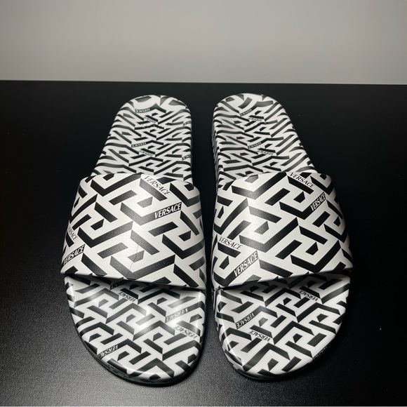 Versace | Shoes | New With Tag Real Authentic Versace Slides Mens Size ...